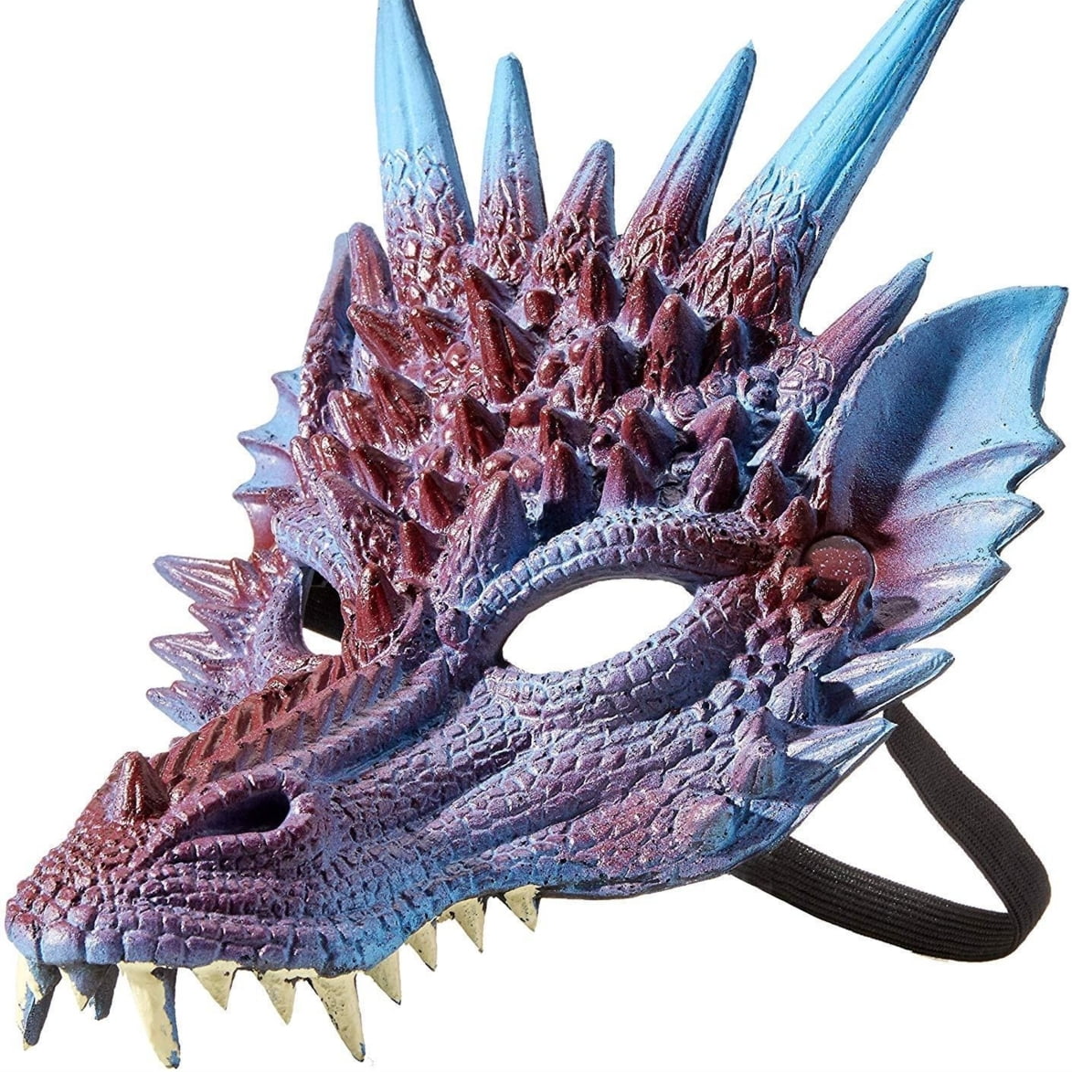 HMS Mythical Purple Dragon Mask Soft Adult Costume Accessory Size One ...
