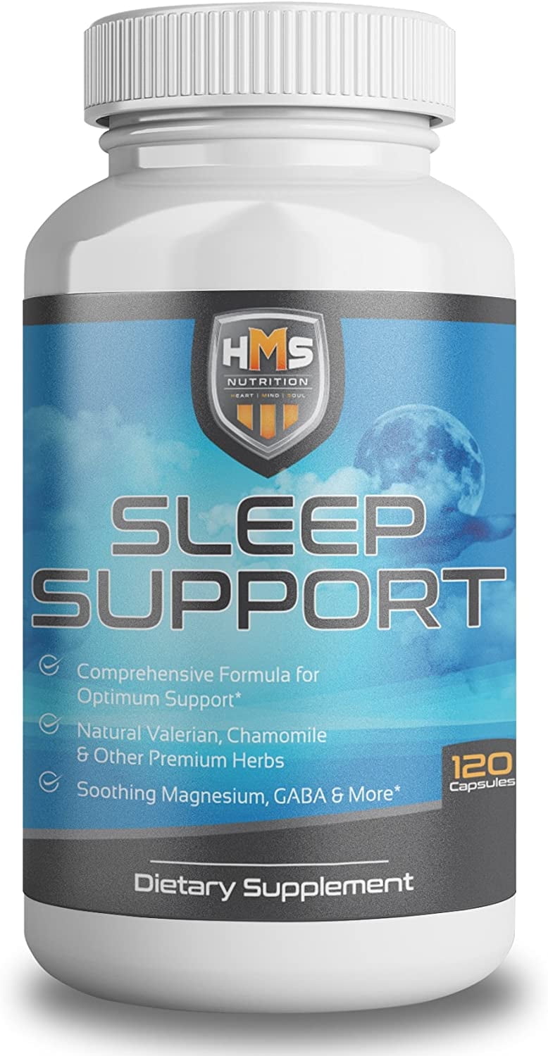 HMS Nutrition Sleep Supporting Supplement - Premium Formula For Longer Rest - Melatonin ...