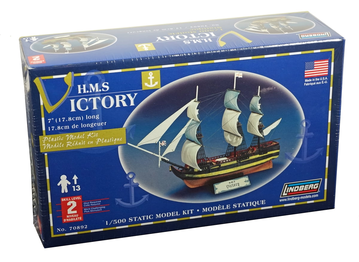 Lindberg HMS Victory 1/500 Scale Plastic Model Kit for Adults - 38 ...