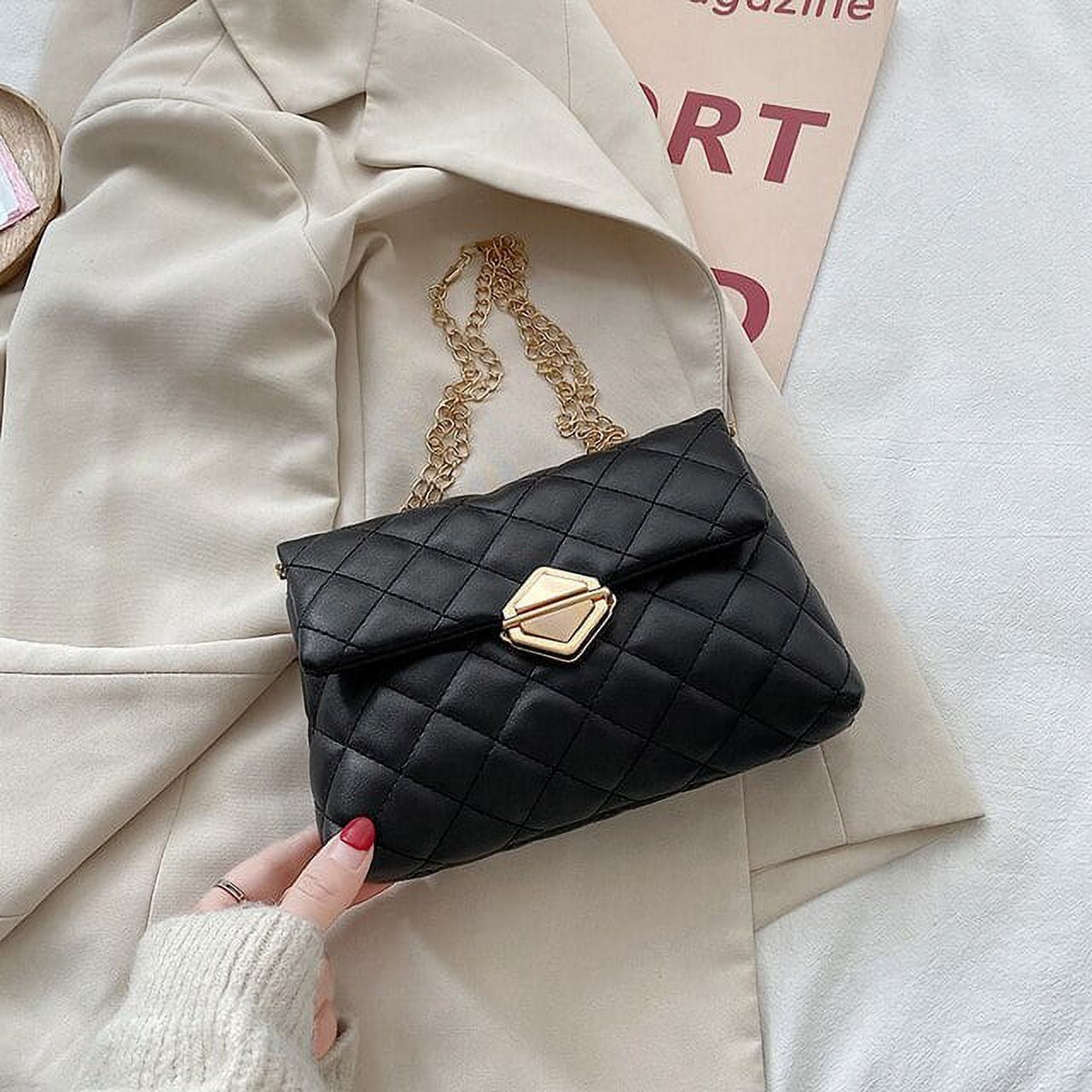 HMSHA Fashion Shoulder Crossbody Bag For Women Pu Leather Diamond ...