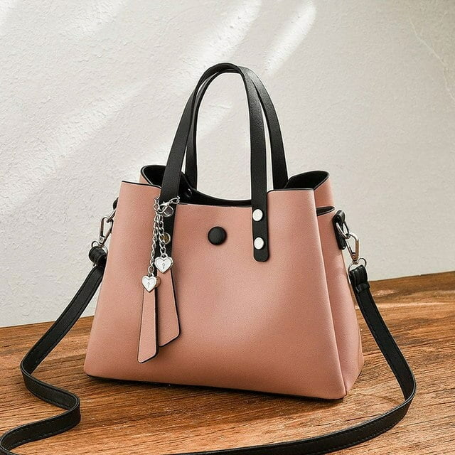 HMSHA Female Leather Handbag Casual Crossbody Bag Ladies Designer ...