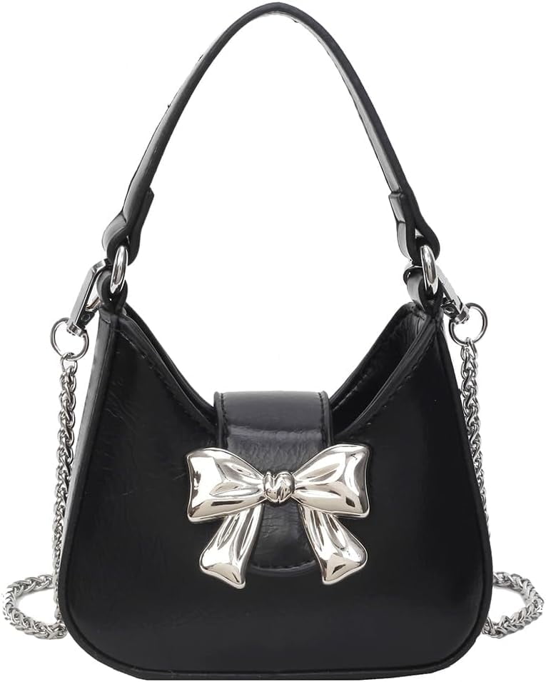 HMSHA Small Shoulder Bag Cute Bow Purse for Women Crossbody Bag Trendy ...
