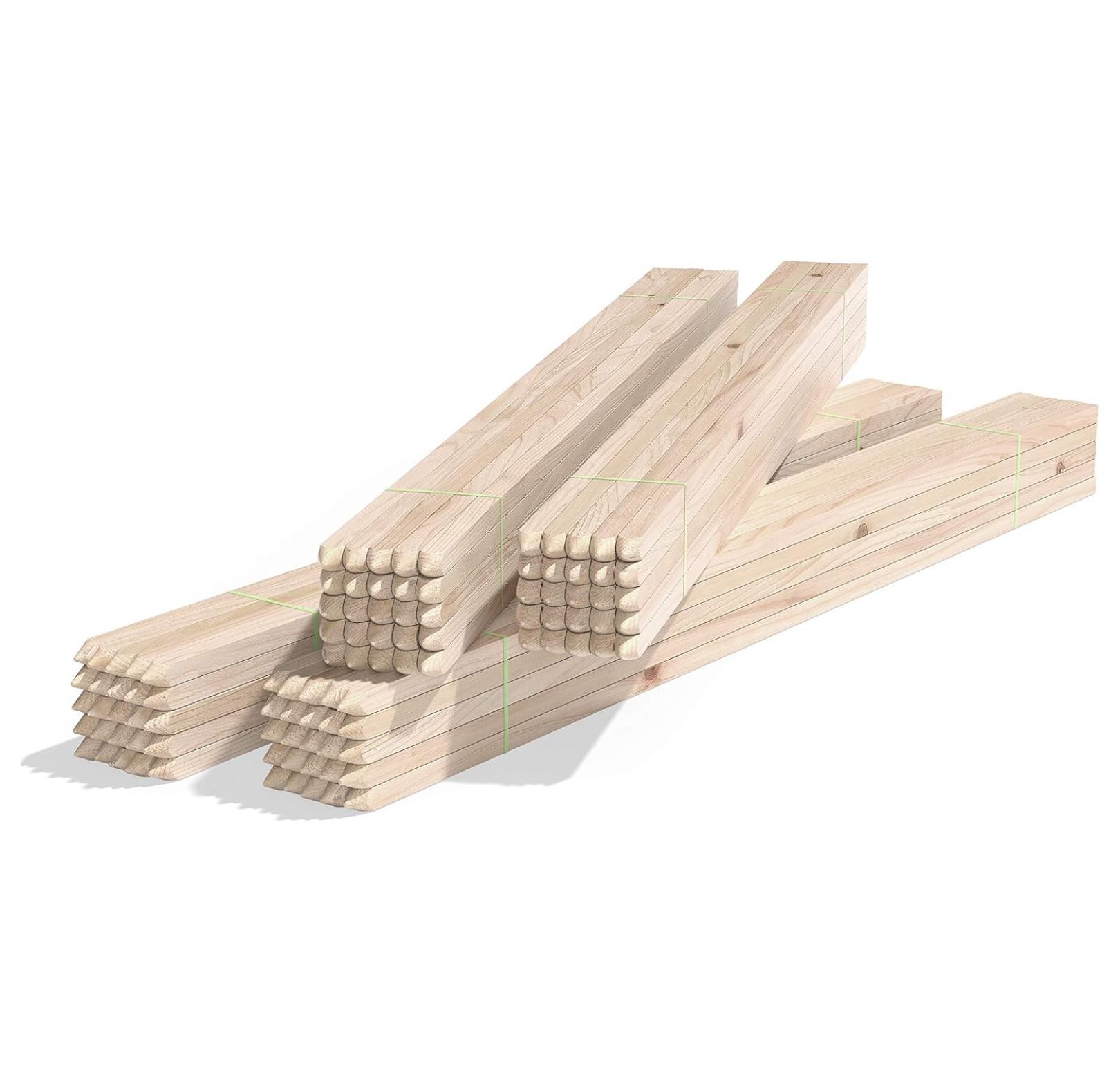 HMTtie 3 Ft. Wooden Garden and Sign Post Stakes (100-Pack) - Walmart ...