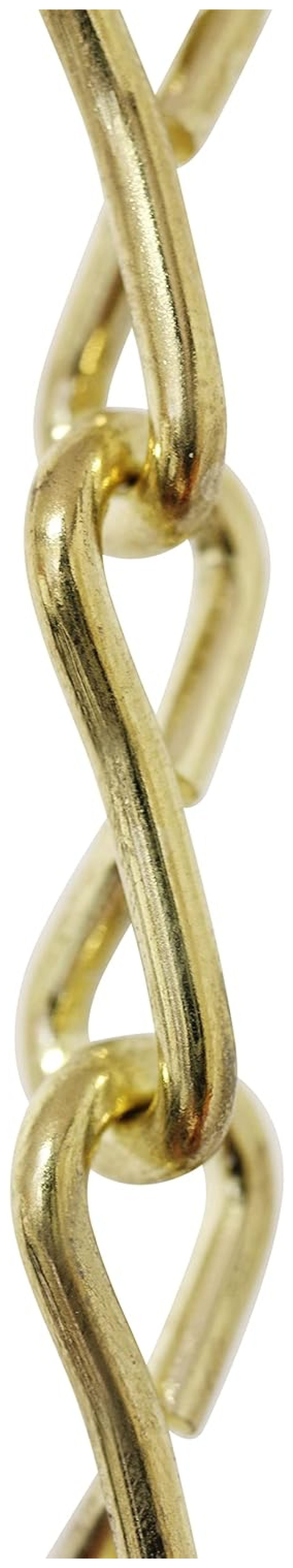 HMTtie CH-S50-12-PB-10 |10 Gauge Decorative Solid Steel Single Jack Fixture Chain | 10 Foot ...