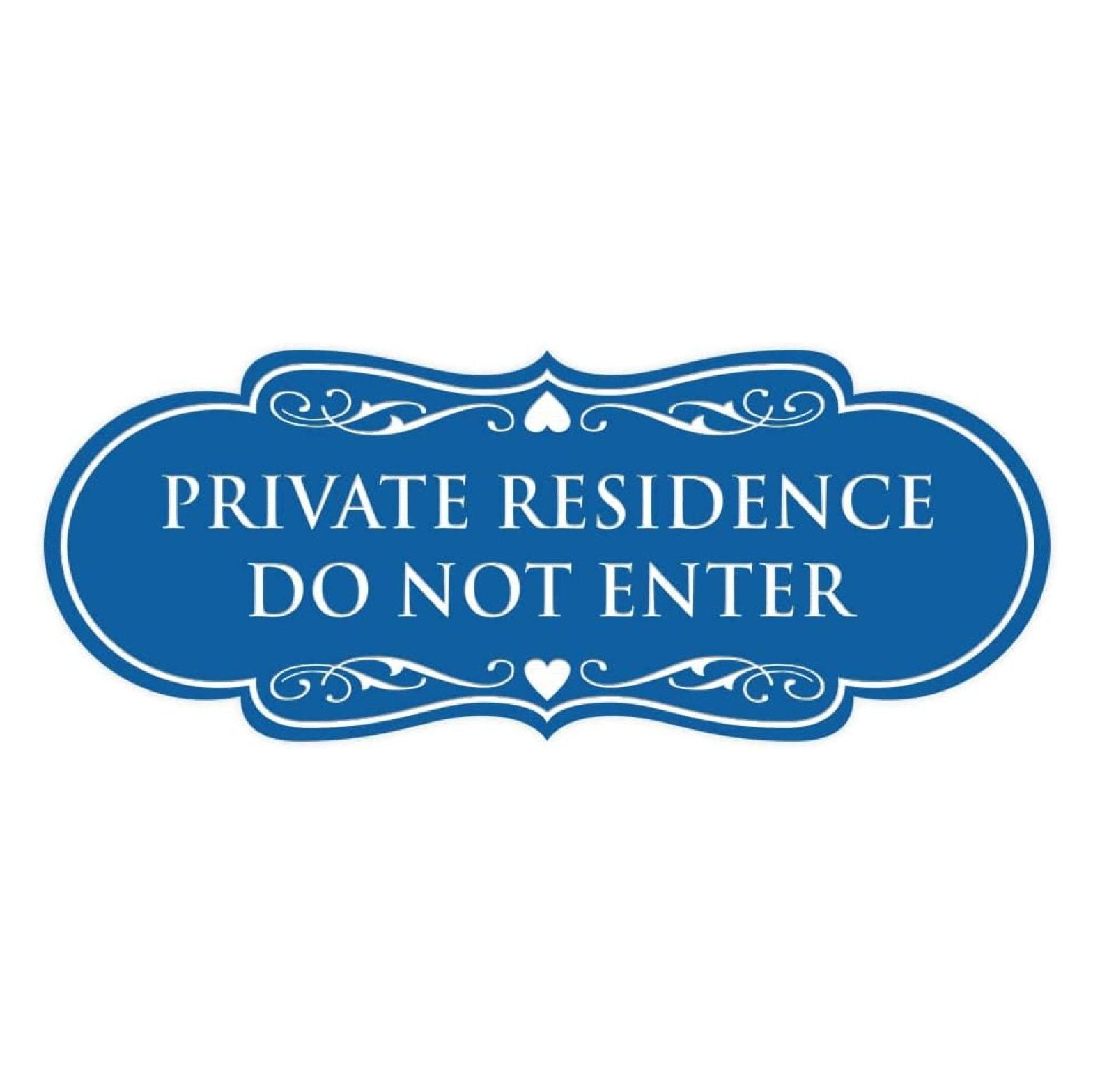 HMTtie Designer Private Residence Do Not Enter - Home Security Sign ...