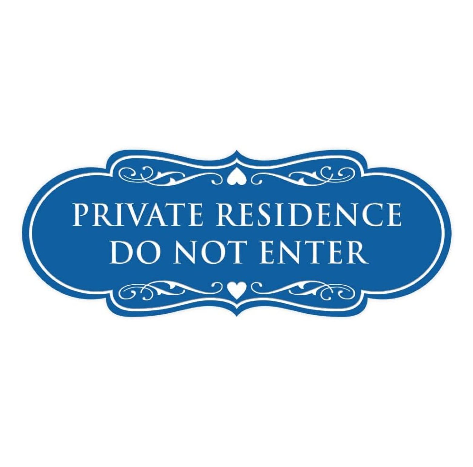 HMTtie Designer Private Residence Do Not Enter - Home Security Sign ...