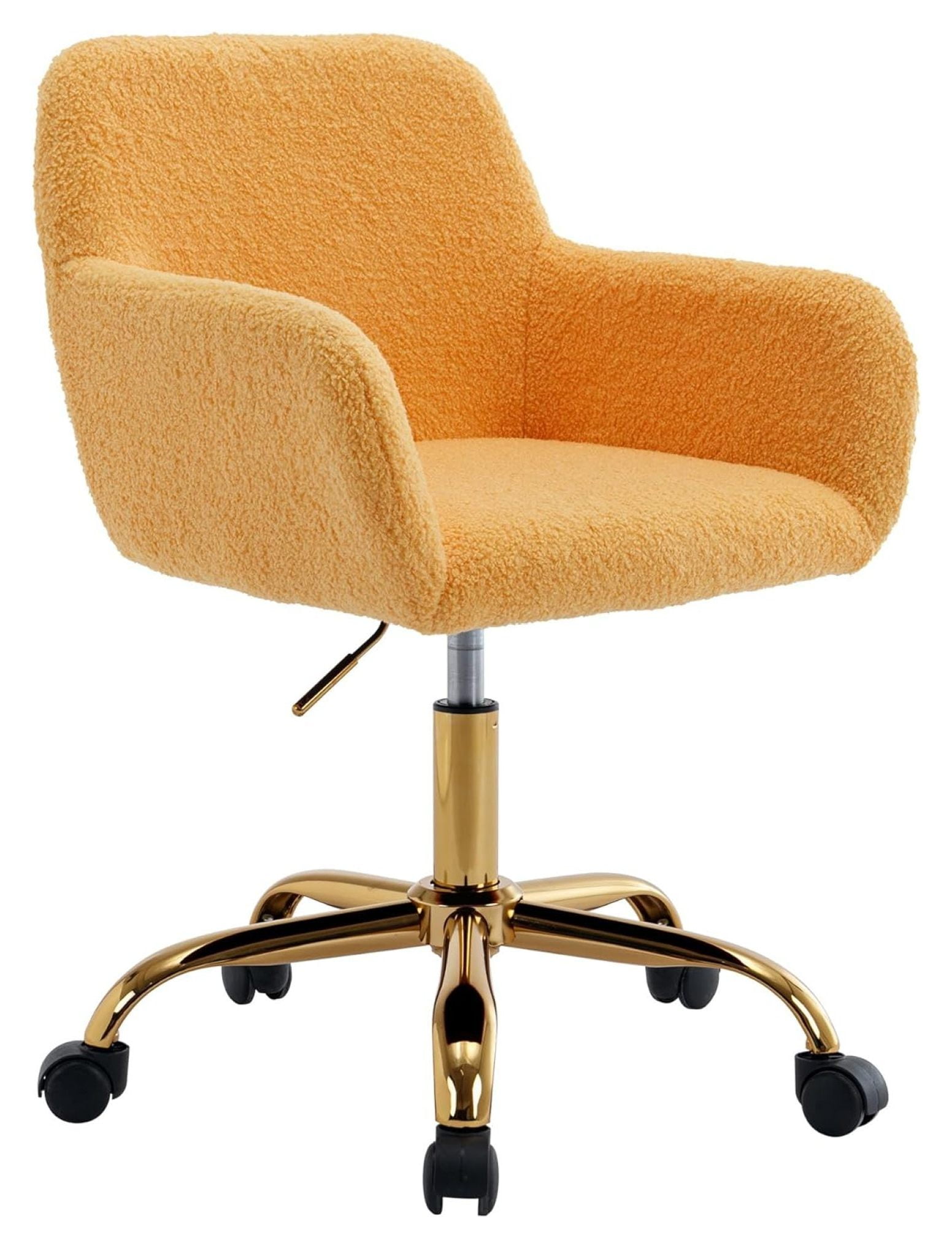 HMTtie Faux Fur Office Desk Chair, Comfy Fluffy Swivel Modern Leisure ...