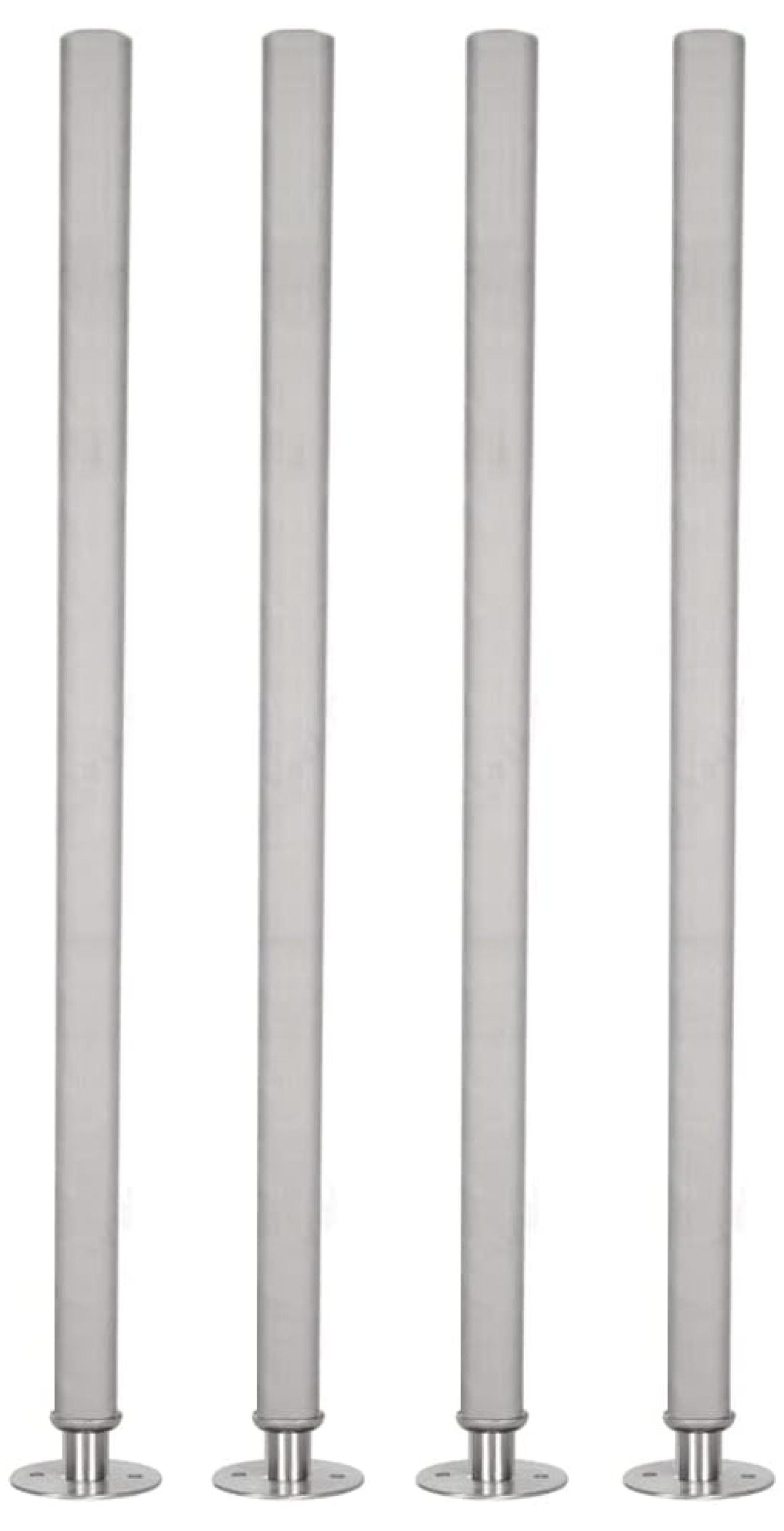 HMTtie Galvanized Steel Leg for Work Tables | Set of 4 Legs (35" Legs 4 ...