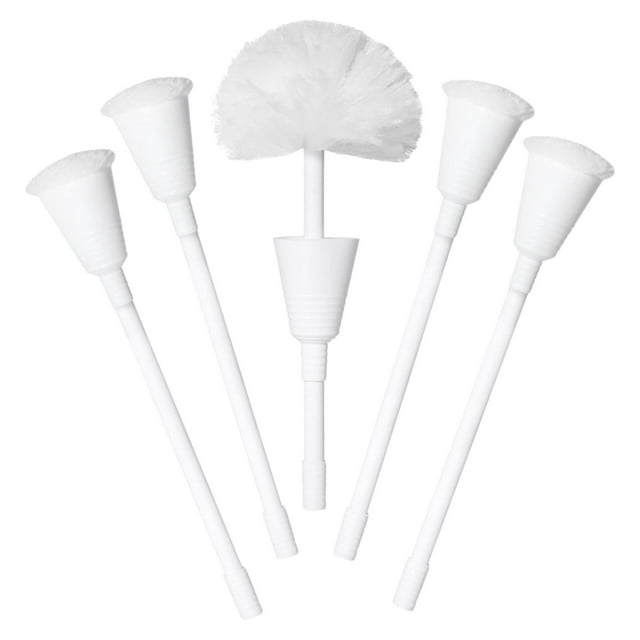 HMTtie Johnny Mop | Set of 5 Toilet Brushes | 14" Handle to Easily ...