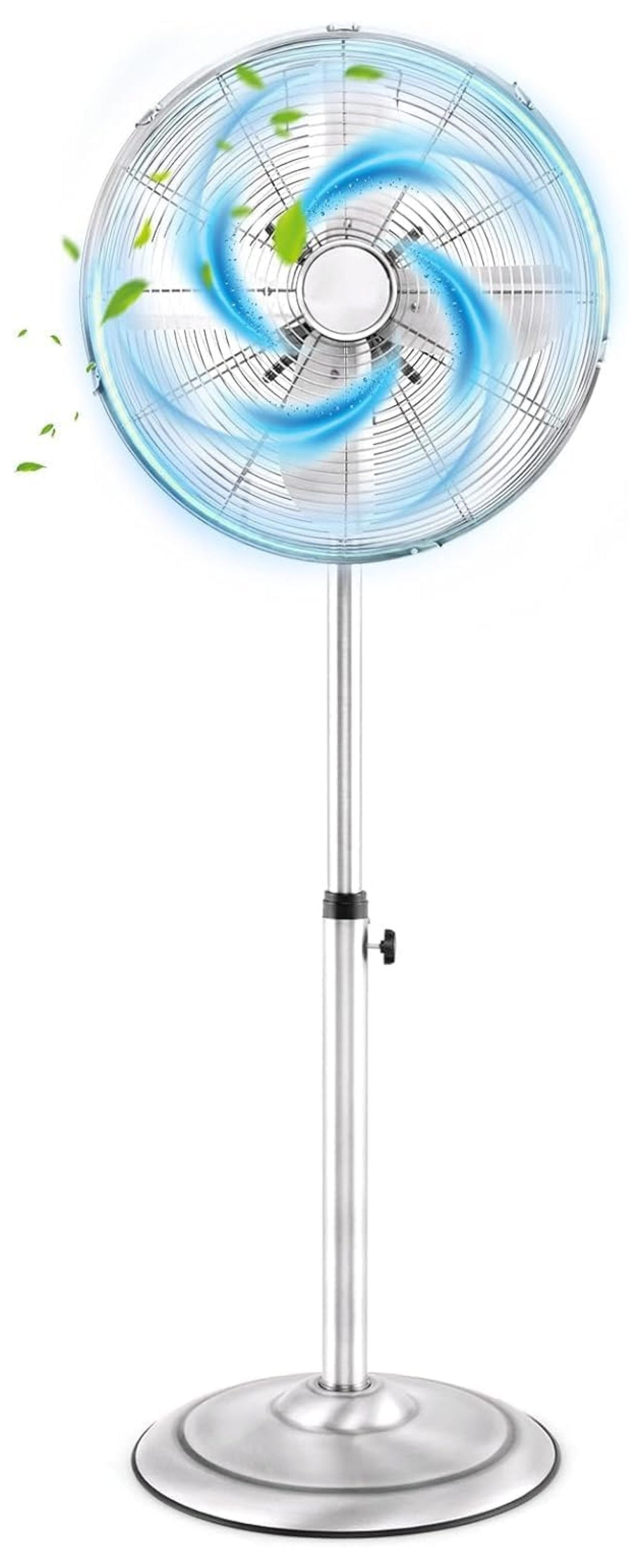 HMTtie Pedestal Fan, 16’’ Oscillating Fan with 3 Speed, Wide Spead ...