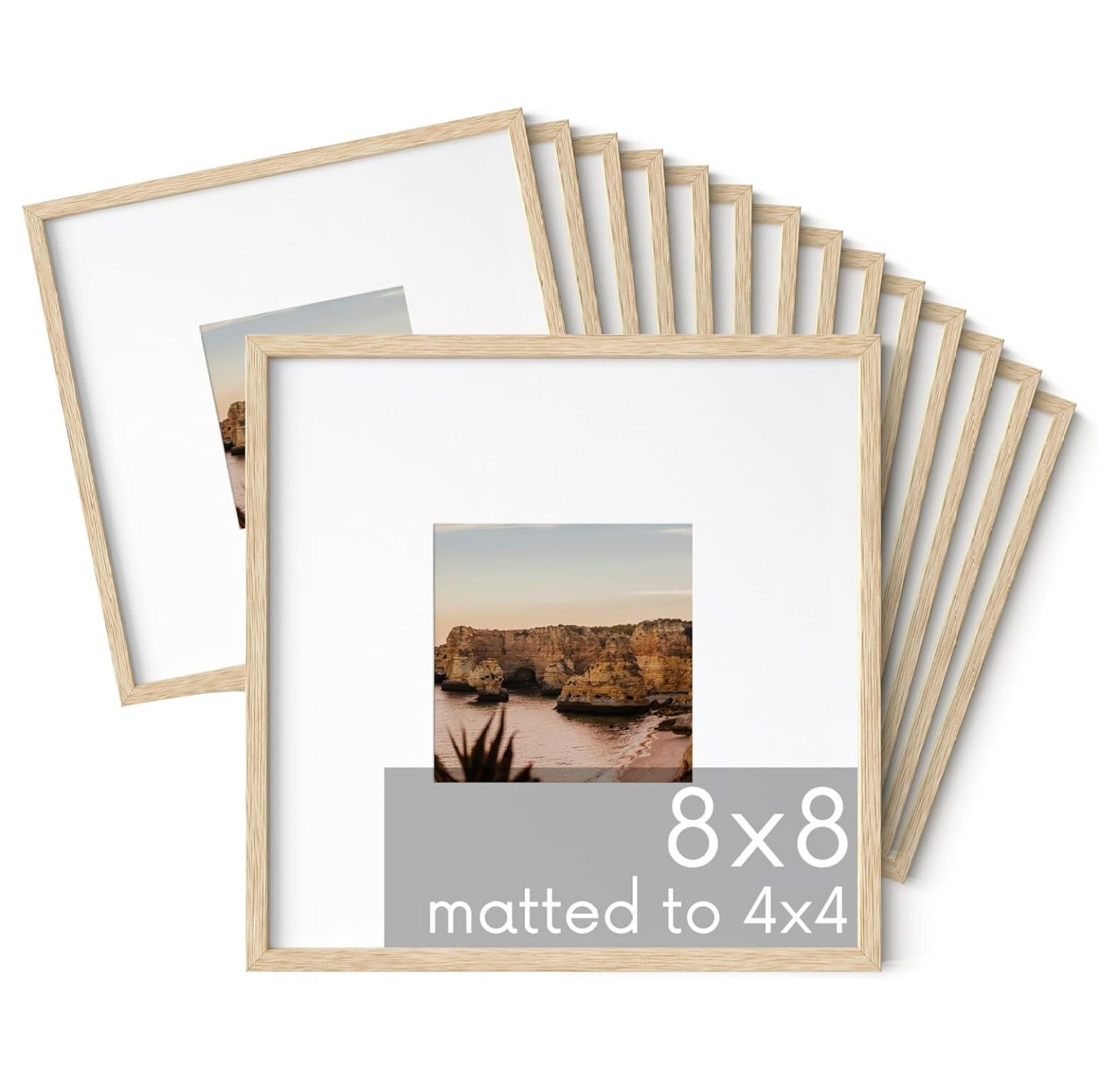 HMTtie Square Picture Frames 8 x 8 Set of 15 - Photo Gallery Wall Frame ...