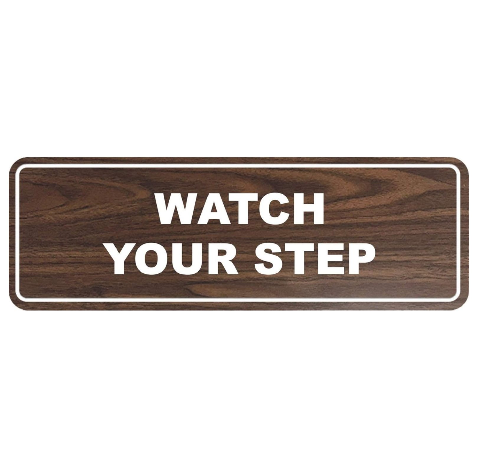 HMTtie Standard Watch Your Step Wall or Door Sign -Health and Safety ...
