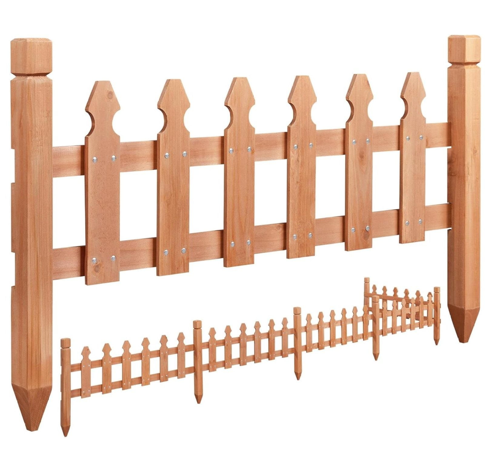 HMTtie Wood Garden Fence Decorative Fence Patio Flower Garden Border ...