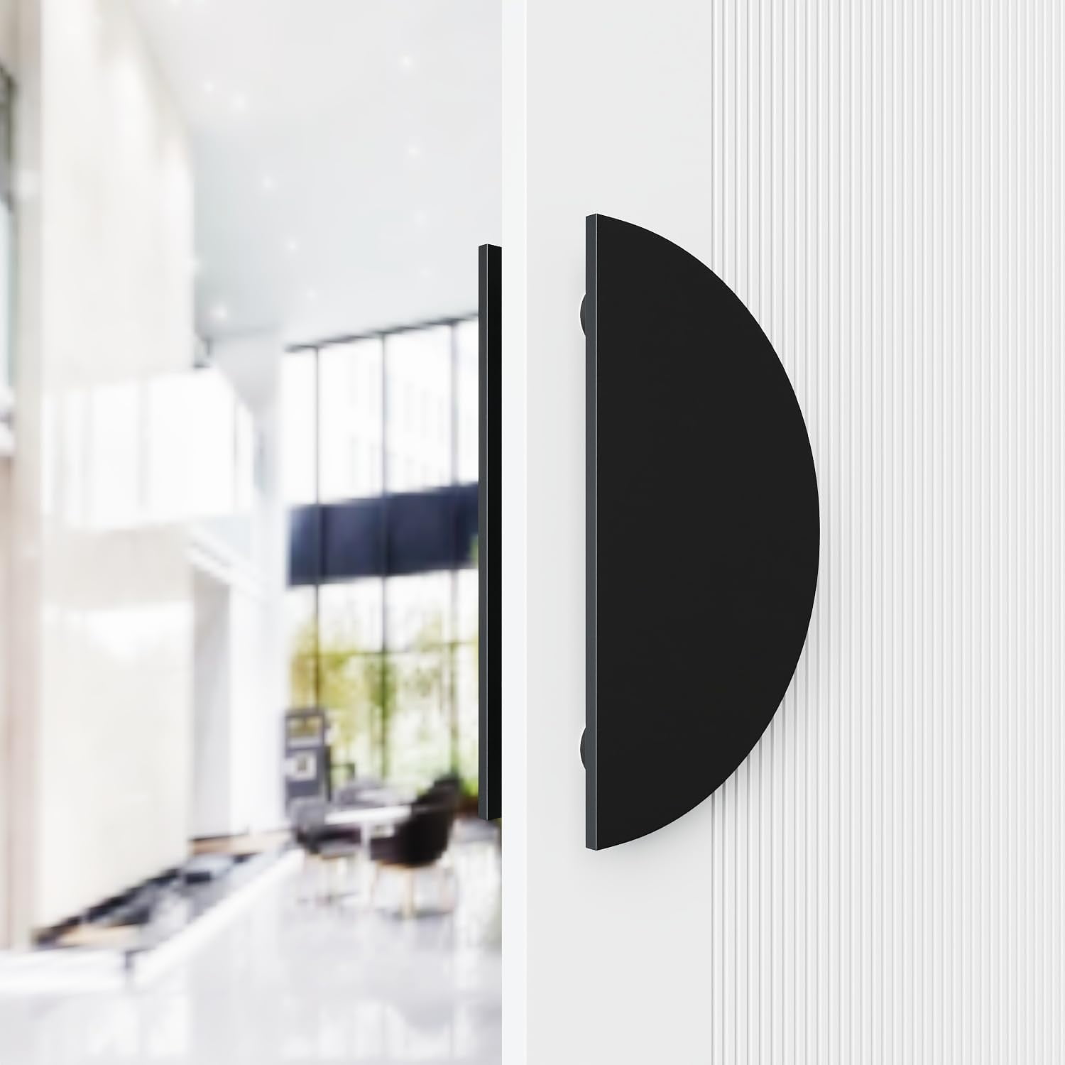 HMXBTO Half-Round Pull Handle, Double-Sided Heavy-Duty Aluminum Push ...