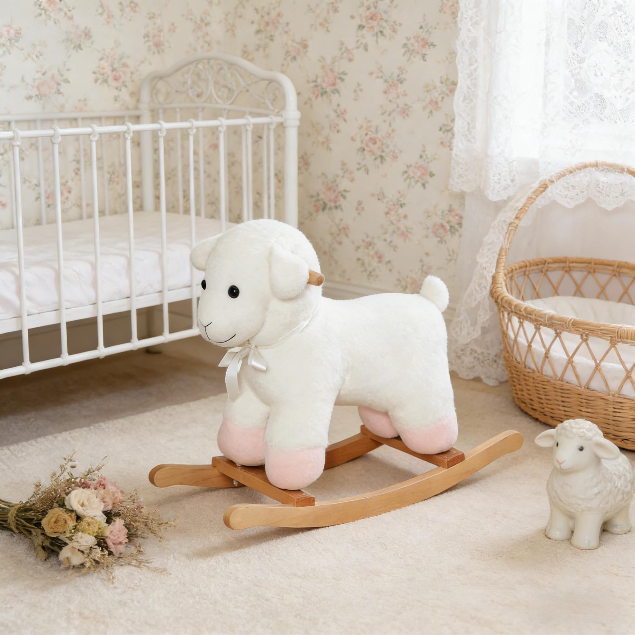 HMYG Lamb Rocking Soft Chair Toy,Rocking Toy - Walmart.com