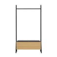 HMYG Open Hanging Closet in Light Oak - Walmart.com