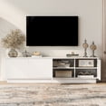 HMYG U-Can Stylish 4-Door Wave Design Cabinet with Adjustable Shelves ...