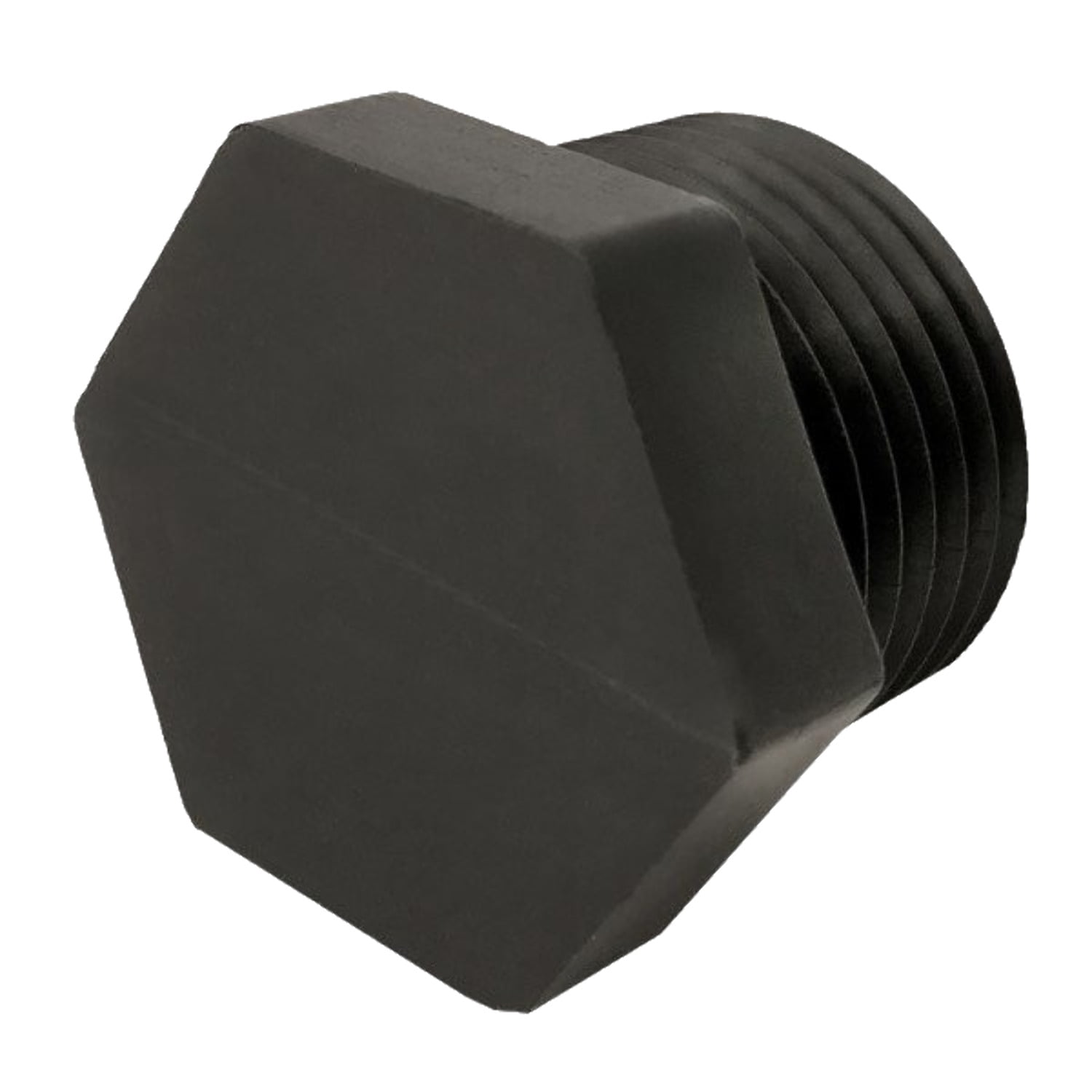 HN-12-BK Connector Black Polypropylene 1/2 NPT Hex Plug - Walmart.com