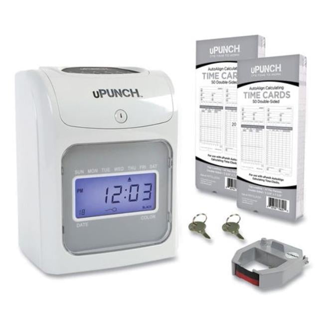 HN2500 Electronic Calculating Time Clock Bundle, LCD Display - Beige ...