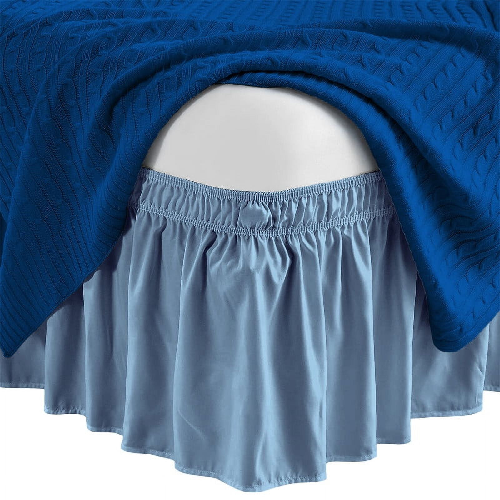 HNB Store Wrap Around Bed Skirt 10" inch Drop Easy Care Microfiber Made ...