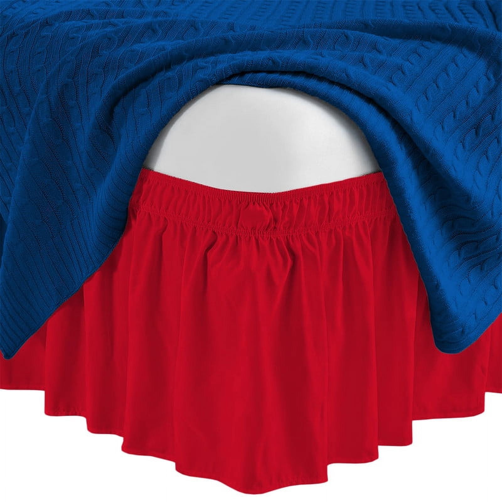 HNB Store Wrap Around Bed Skirt 12" in Drop Microfiber Made (California ...