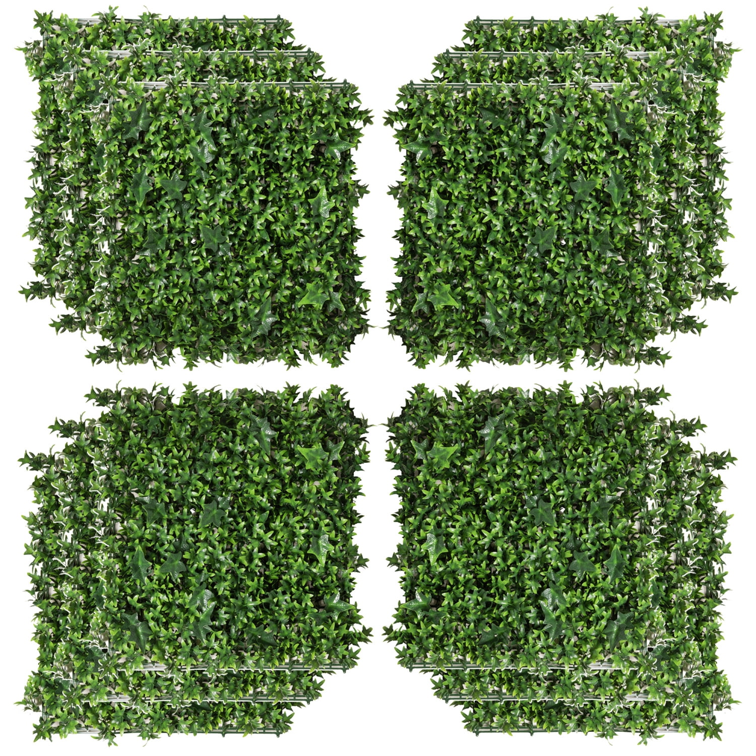 HNGMAOT Green Sweet Potato Artificial Grass Wall Panel Backdrop for ...