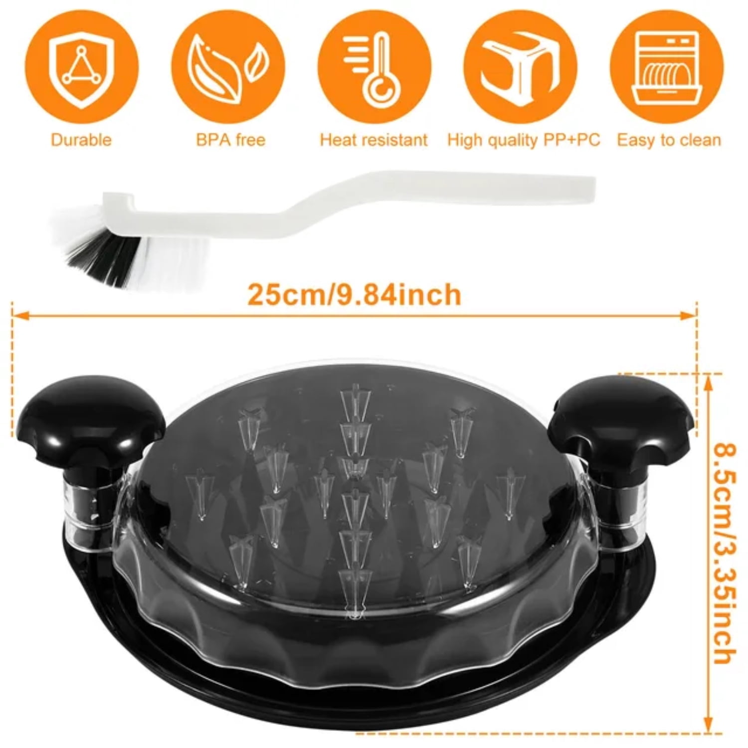 HNGMEI Efficient Twist Portable Non-Slip Chicken Breast Shredder Tool ...