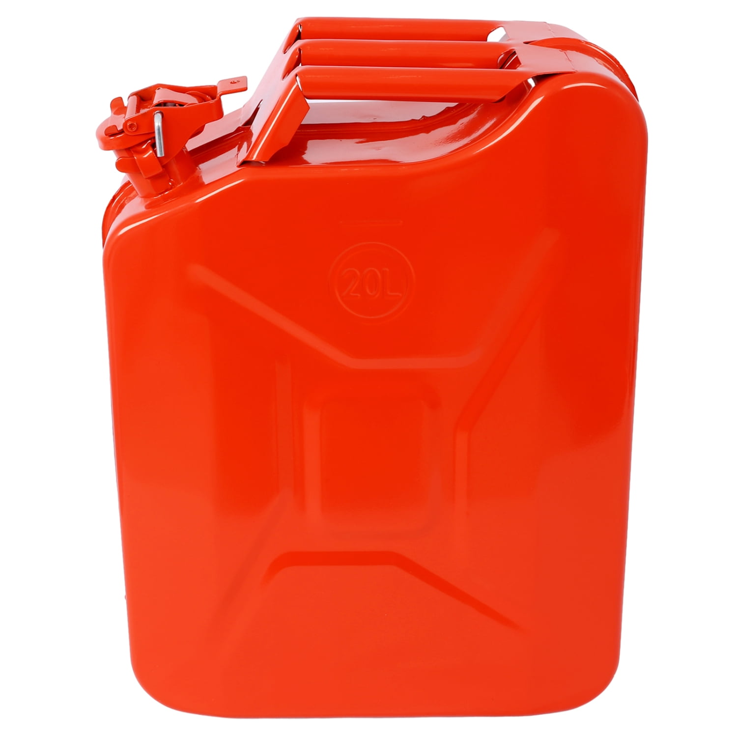 Portable 20 Liter (5 Gallon) RED Jerry Fuel Can with Flexible Steel ...