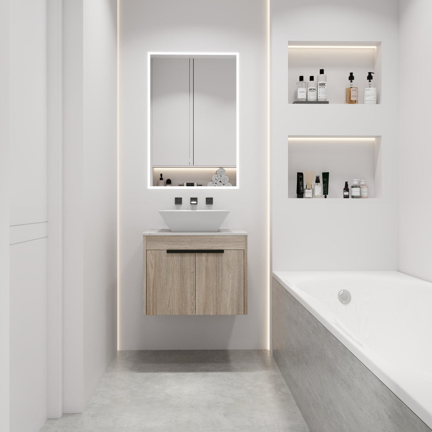 White Oak Bathroom Vanity 24 at Fernande Frank blog