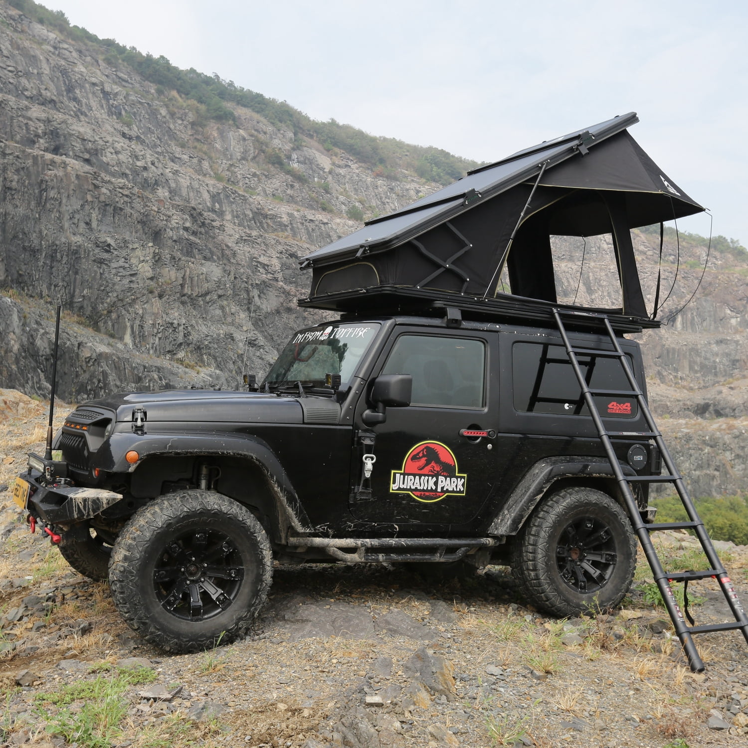 HNGMTNG BEDTIME Hard Shell Rooftop Tent-Honeycomb aluminum Hydraulic ...