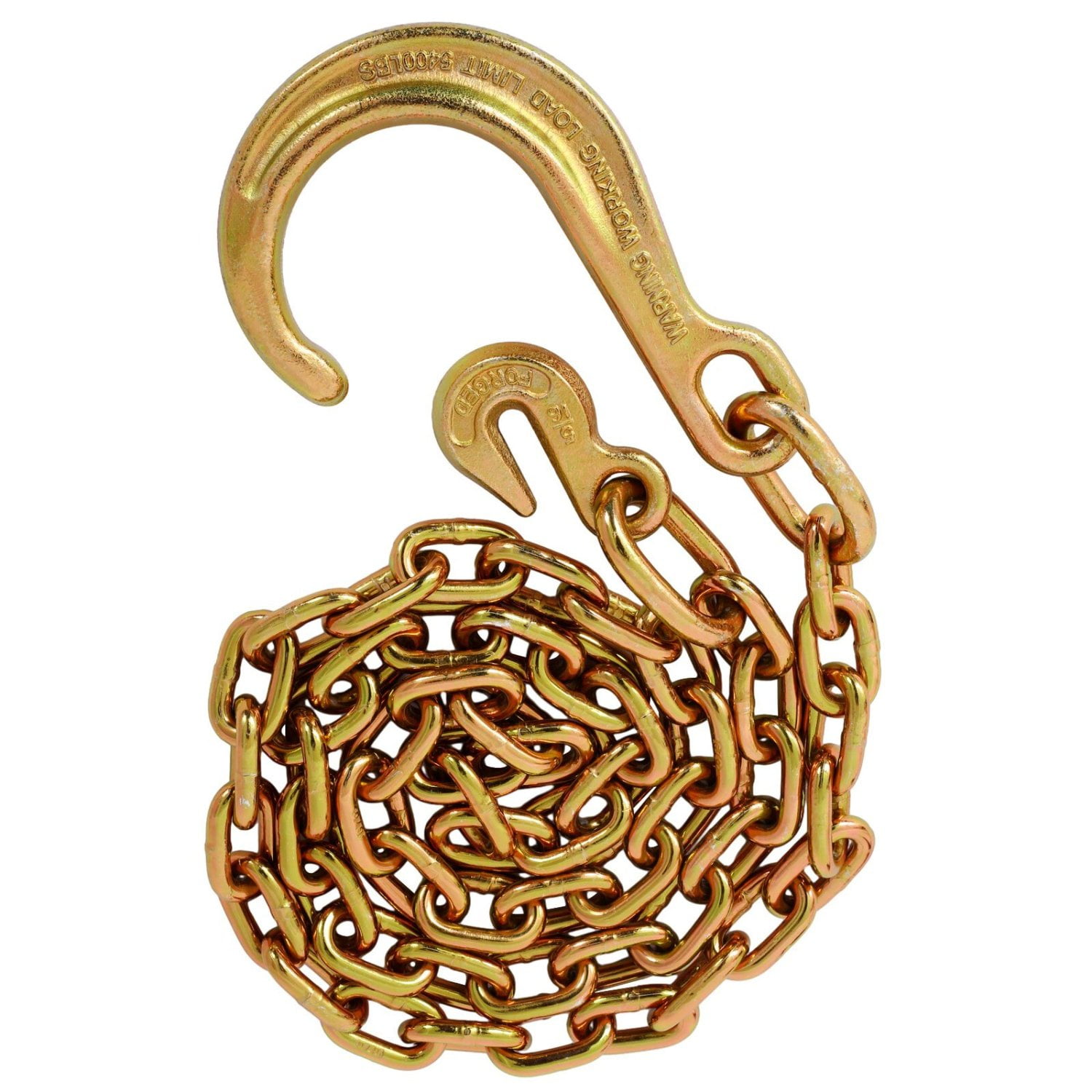 HNGMTNG Tow Chain with 8 Inch Forged J Hook and Grab Hook - Grade 70 ...