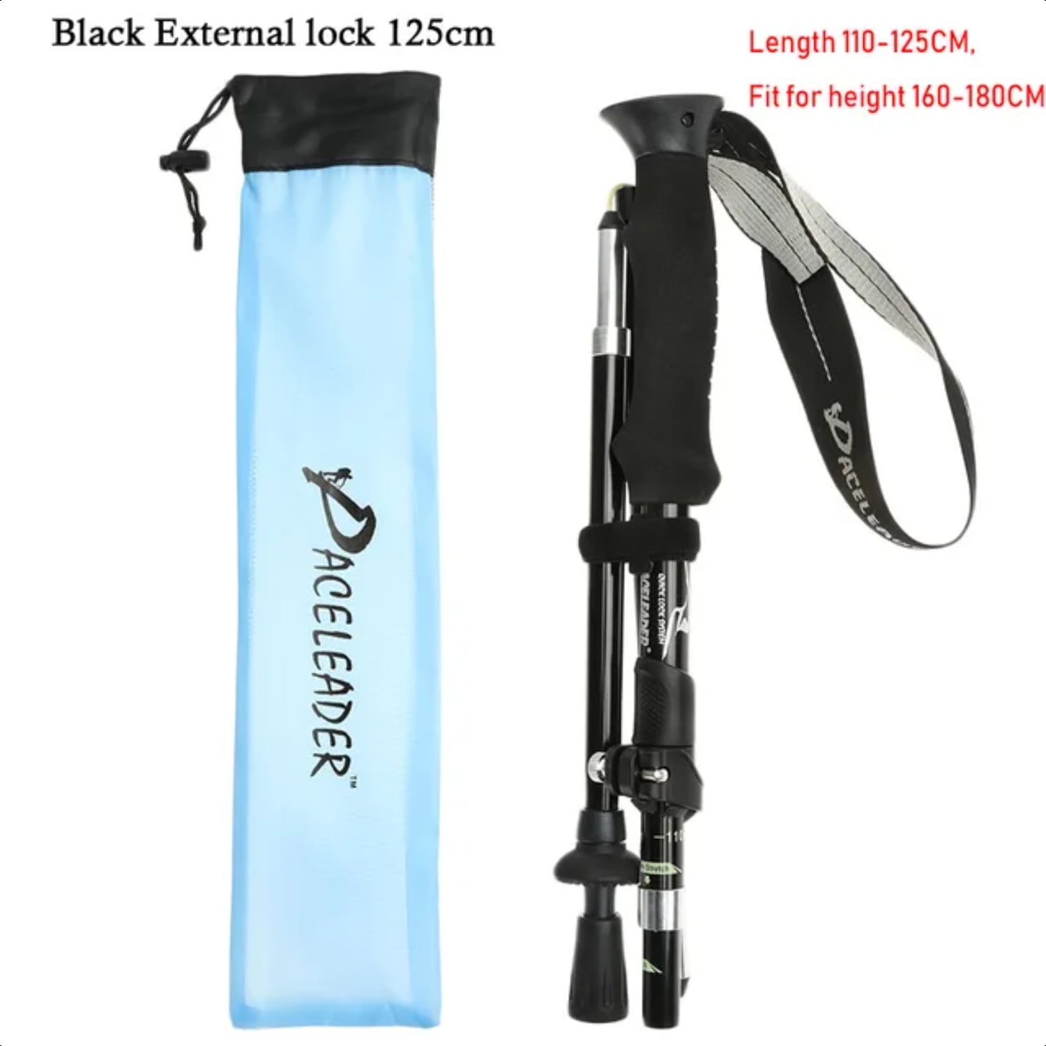 HNGPNGH 10 Styles Aluminum Portable Outdoor Foldable Walking Sticks ...