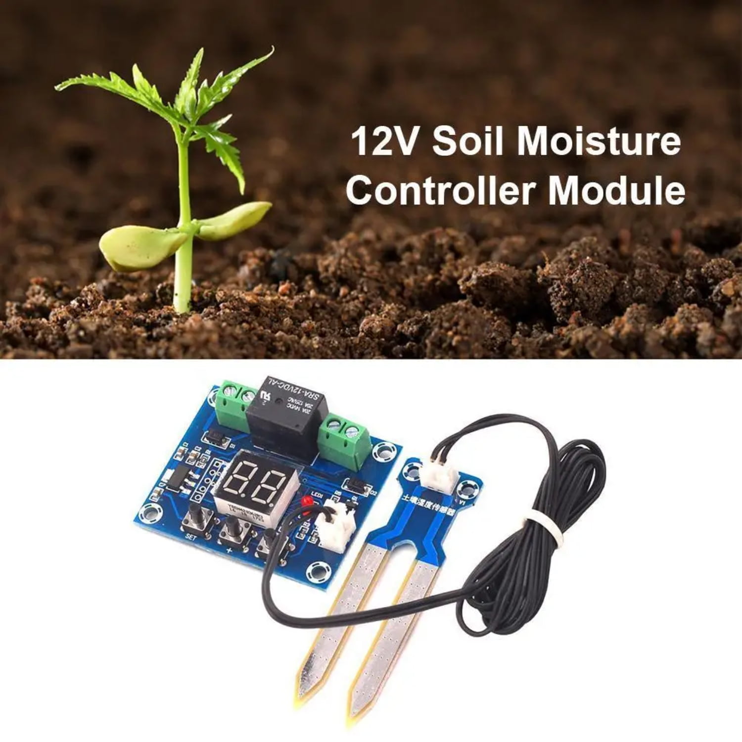 HNGPNGH Automatic 12V Irrigation System Controller with Soil Humidity ...