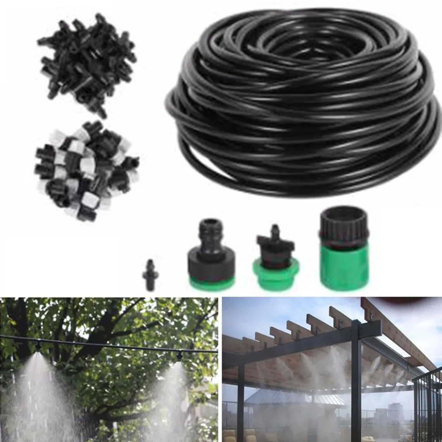 HNGPNGH Cooling Mist Outdoor Misting System 20M Automatic Watering ...