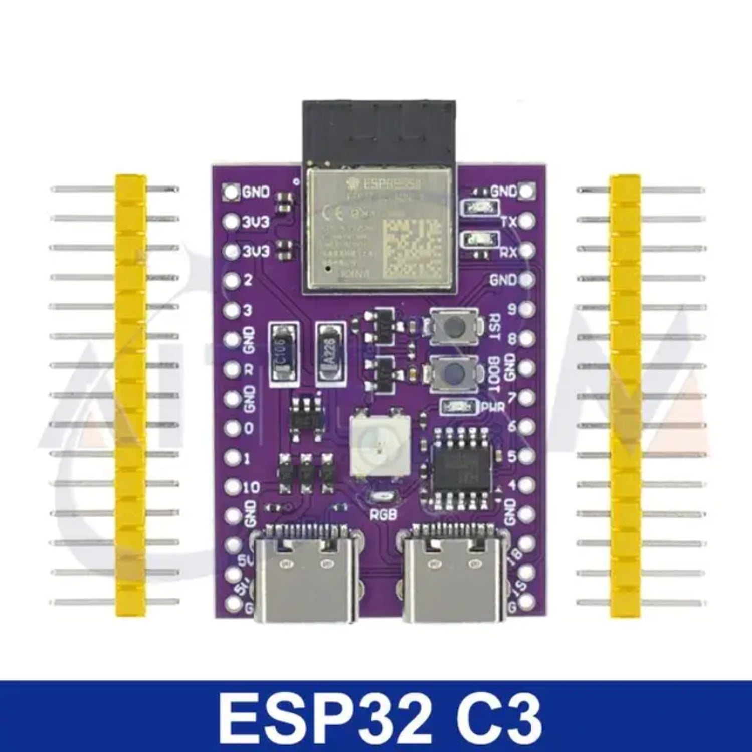 HNGPNGH ESP32 / ESP32-C3 / ESP32-S3 Dual Type-C Development Board CORE ...
