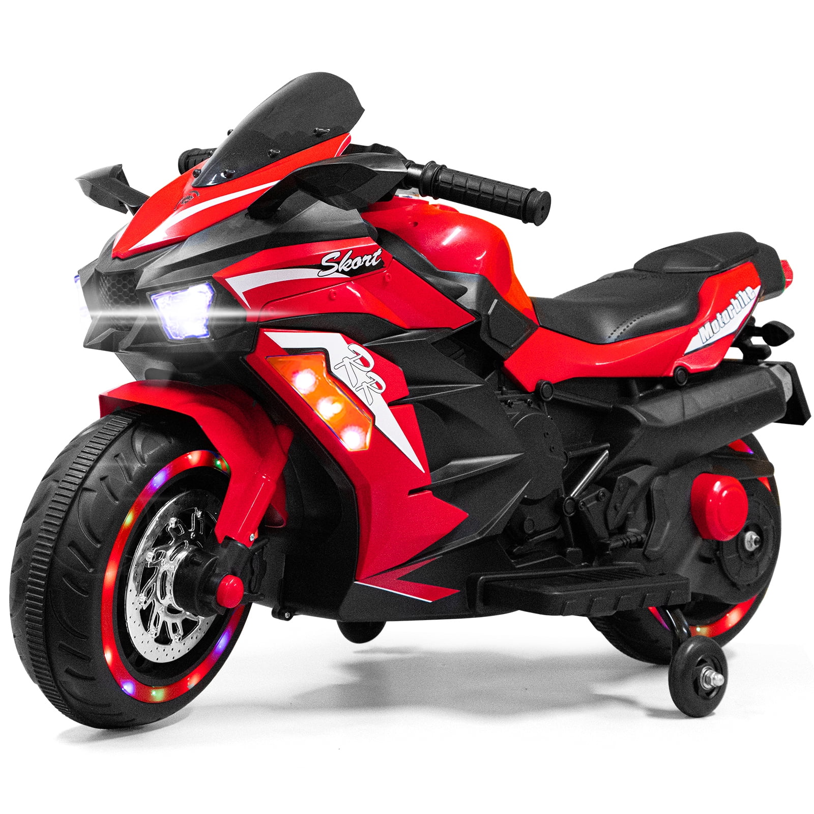 HNH 12V Ride on Motorcycle for Kids, Battery Powered 2 Wheels ...