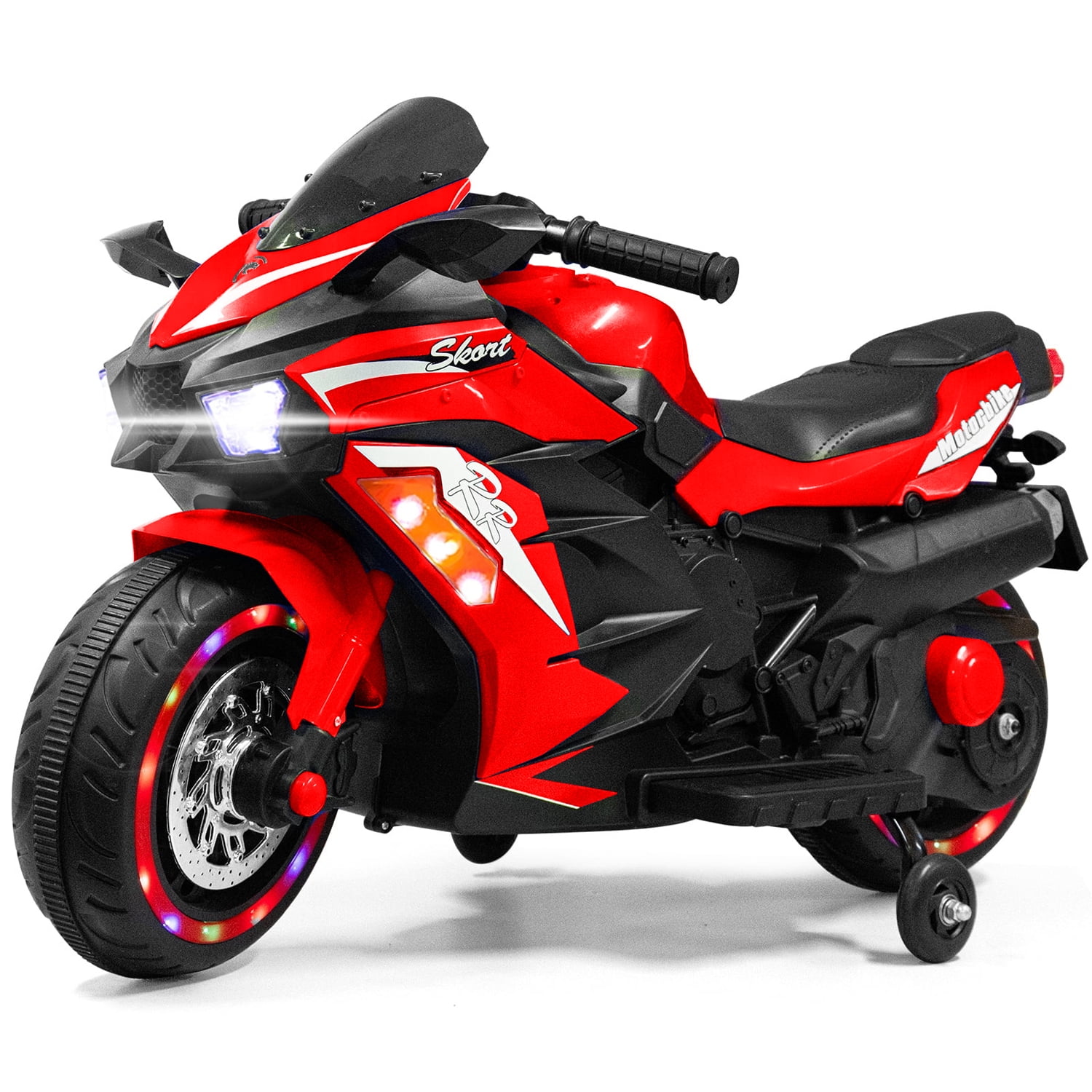 HNH 12V Electric Bike, Kids Ride on Motorized Motorcycle, Battery ...