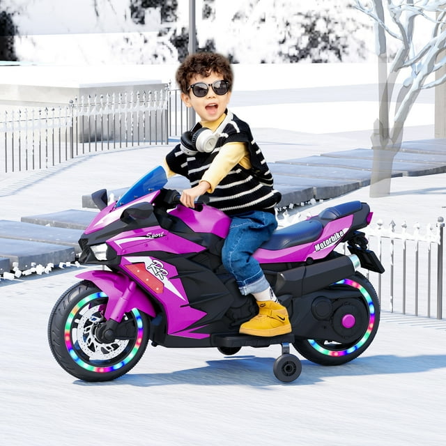 HNH 12v Kids Ride on Motorcycle, Electric Kids Motorcycle, Battery ...