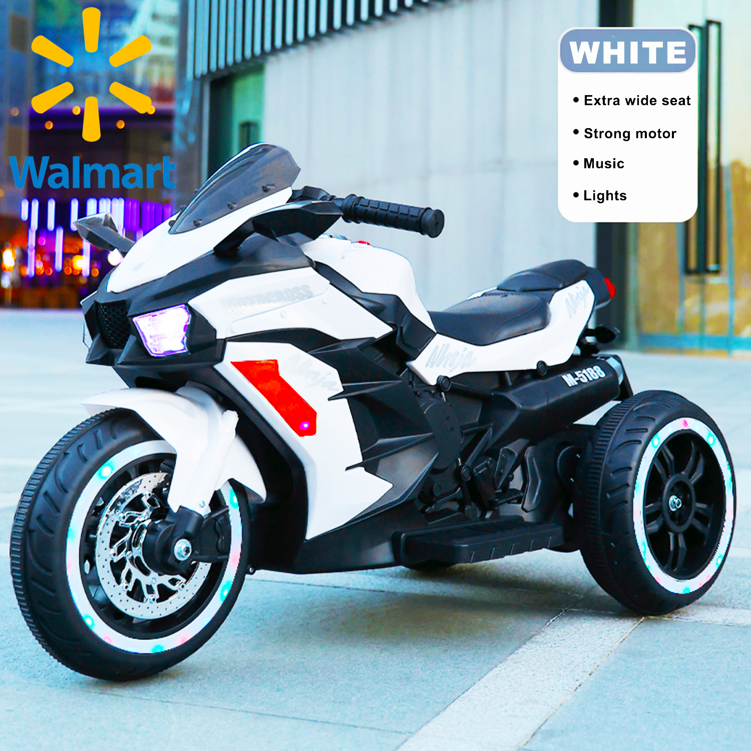 HNH Toddler Ride On Toys Age 2-4, Kids Motorcycle Tricycle with 3 Wheel ...