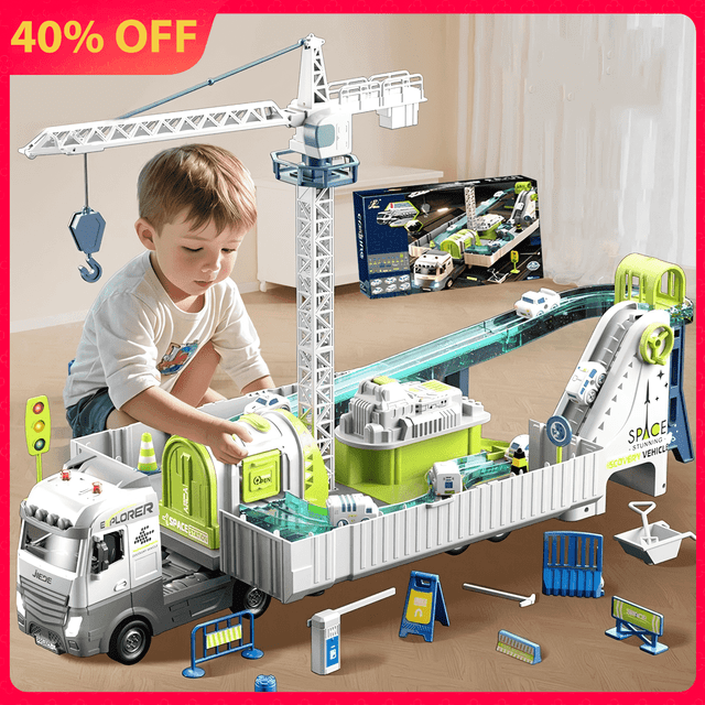 HNH Carrier Truck Toys for Kids, Construction Truck Car Kids Toys ...