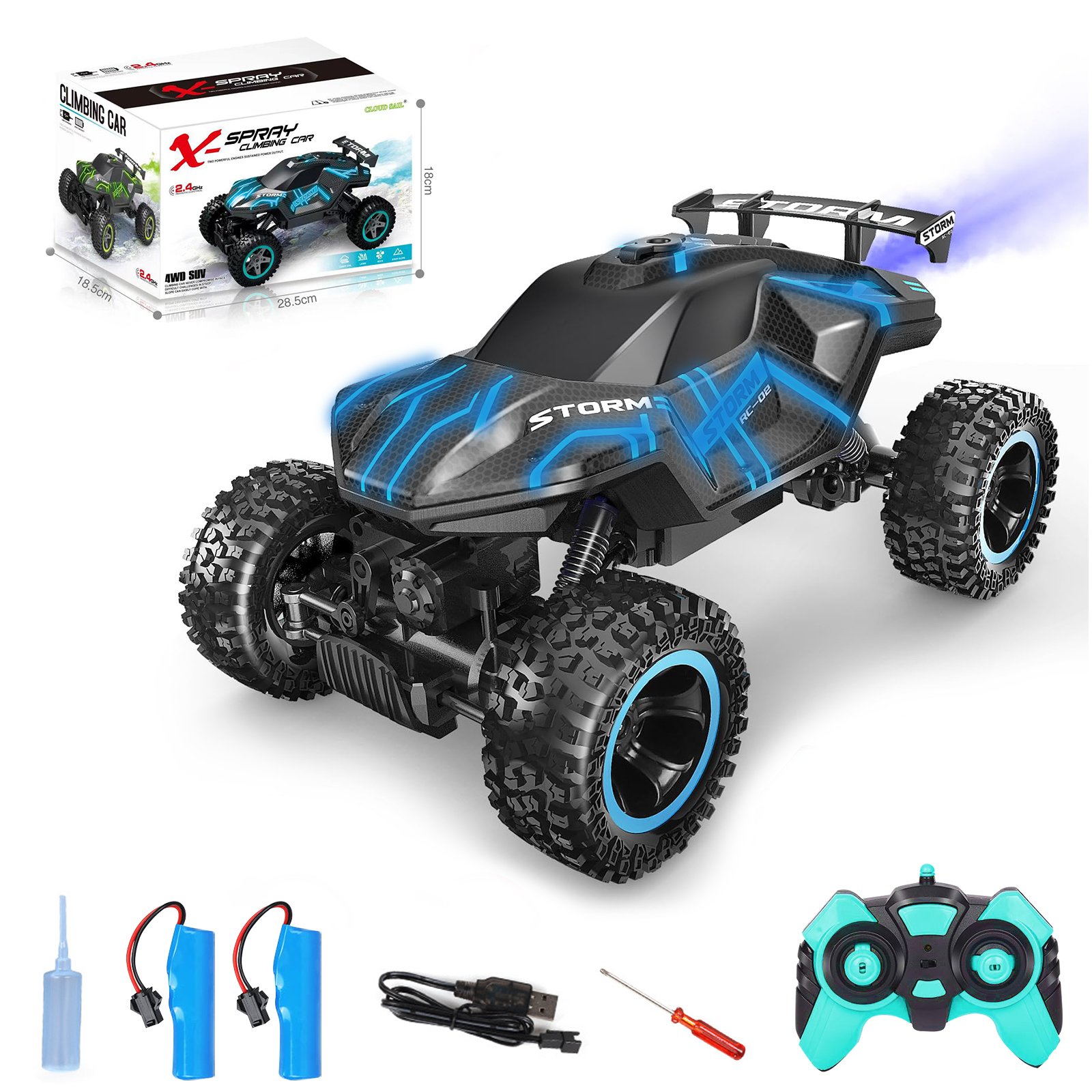 Remote Control Trucks 1:12 Scale RC Monster Car Off Road Vehicle High ...