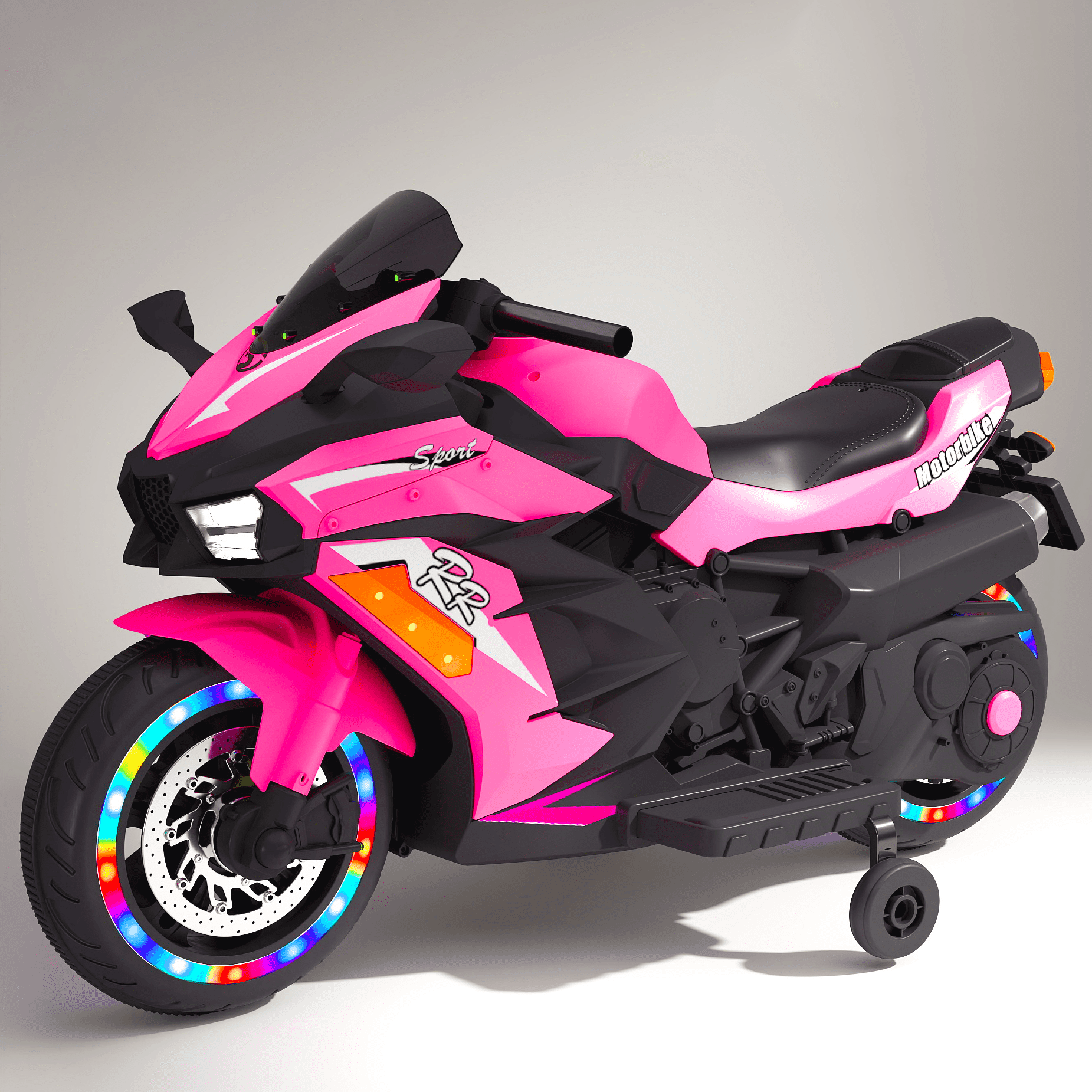 HNH Ride on Toys for Boy Girl, 12V Motorcycle for Kids 3-6, Electric Motorcycle with Music ...