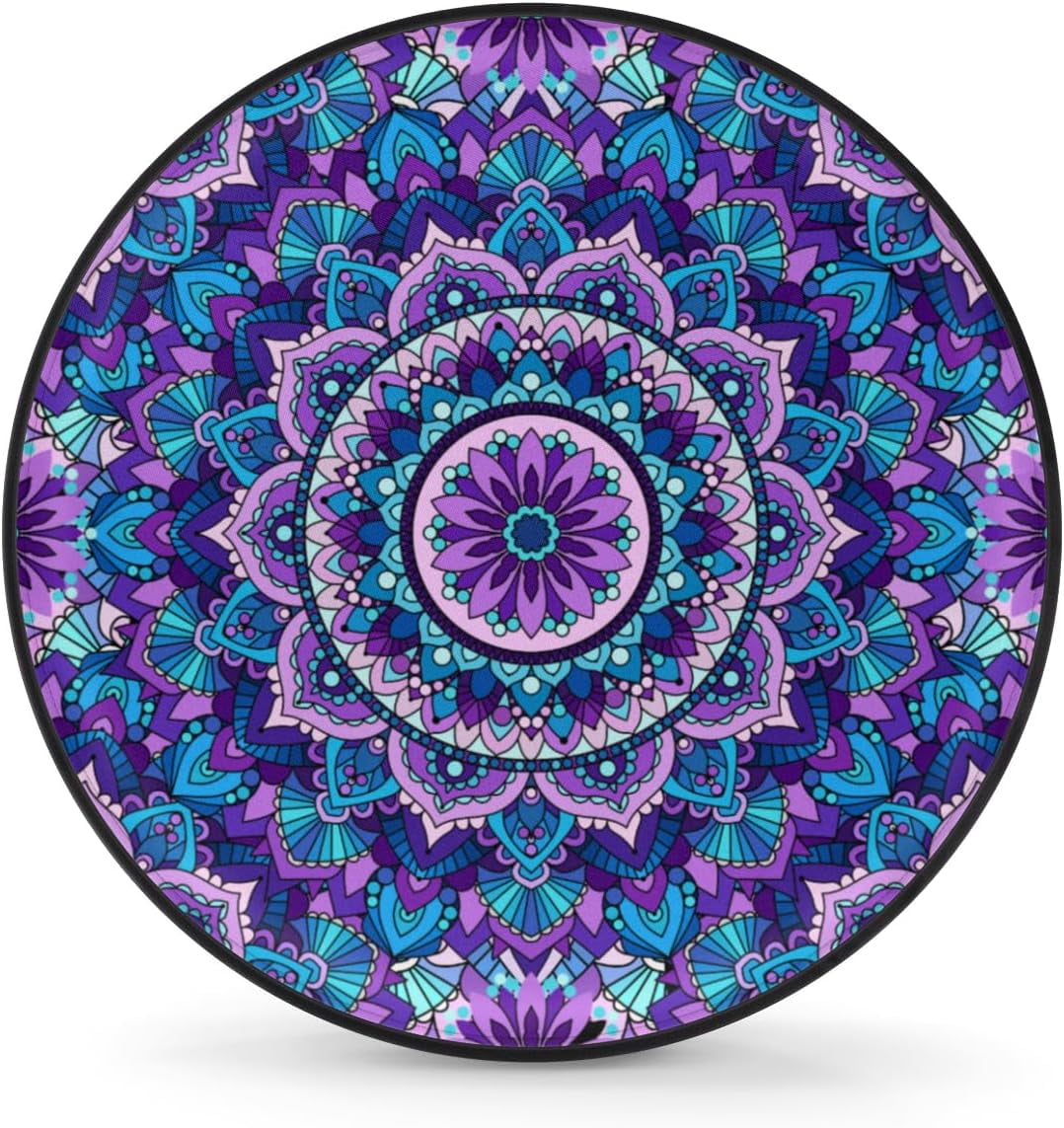 Hnian Purple Spare Tire Cover Luxteen Boho Wheel Cover Waterproof Dust