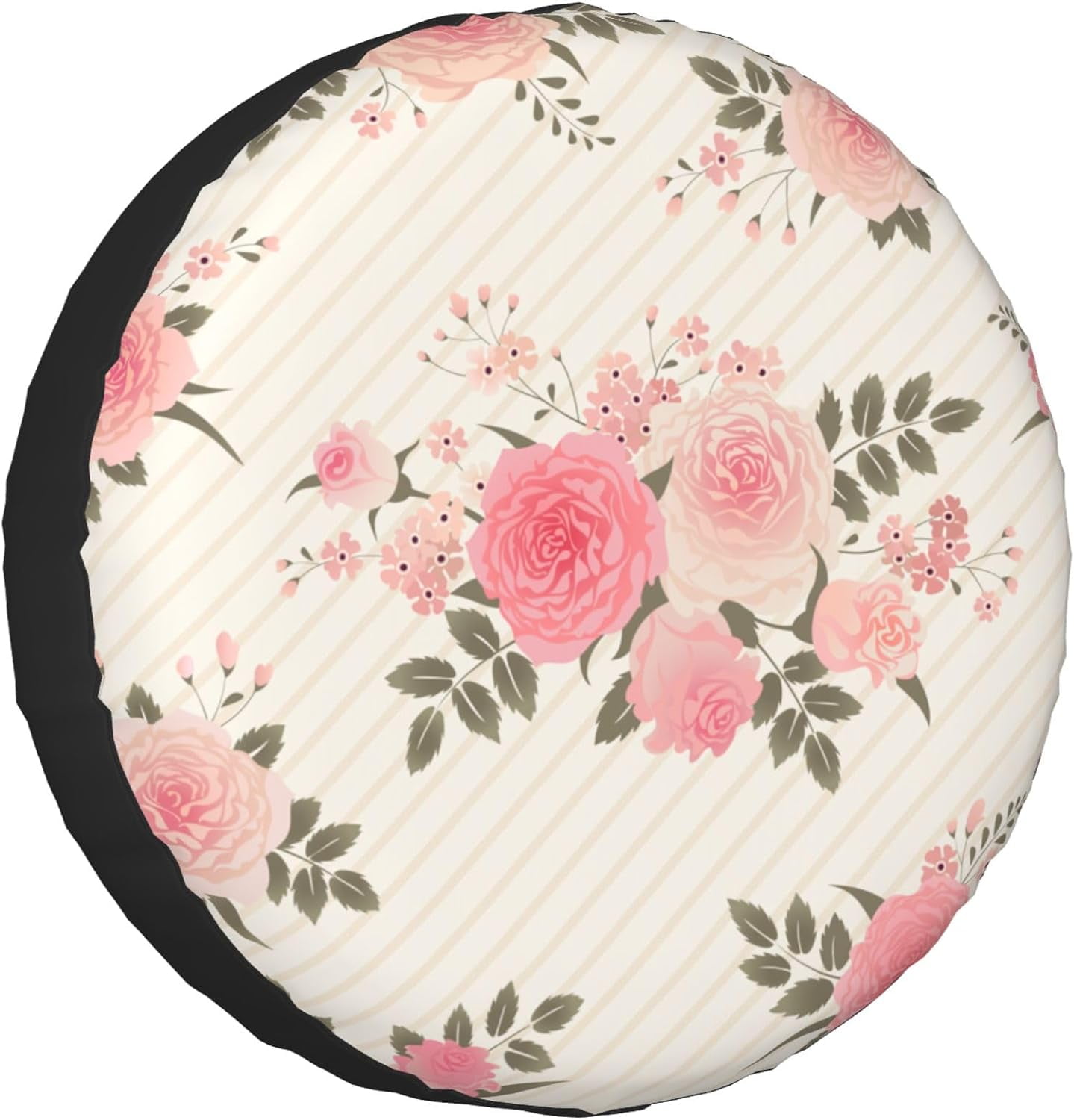 Hnian Retro 70s Floral Spare Tire Cover Protectors Weatherproof Wheel