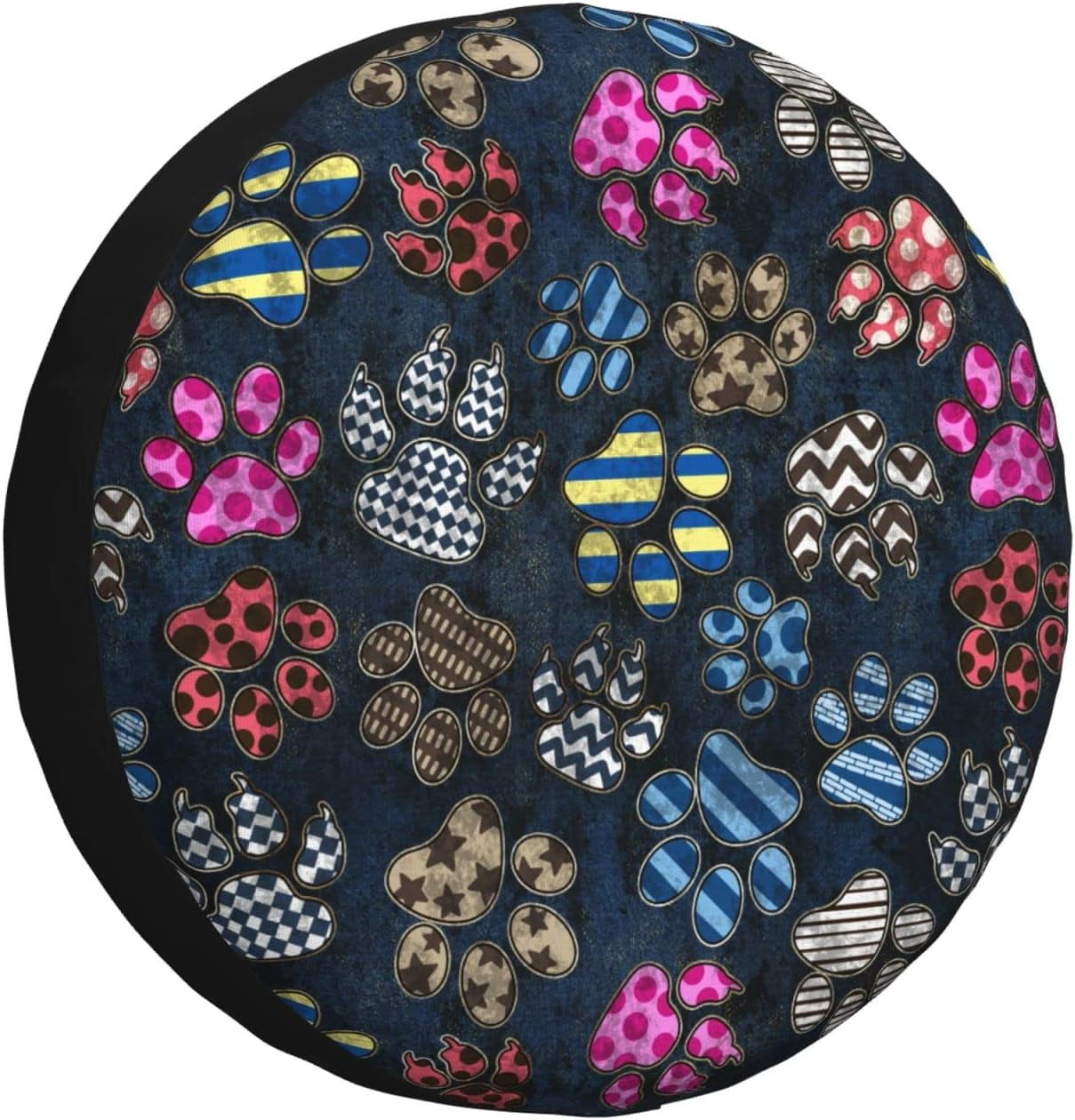 Hnian Sunflower Cow Print Spare Tire Cover Wheel Cover Fit Trailer Rv