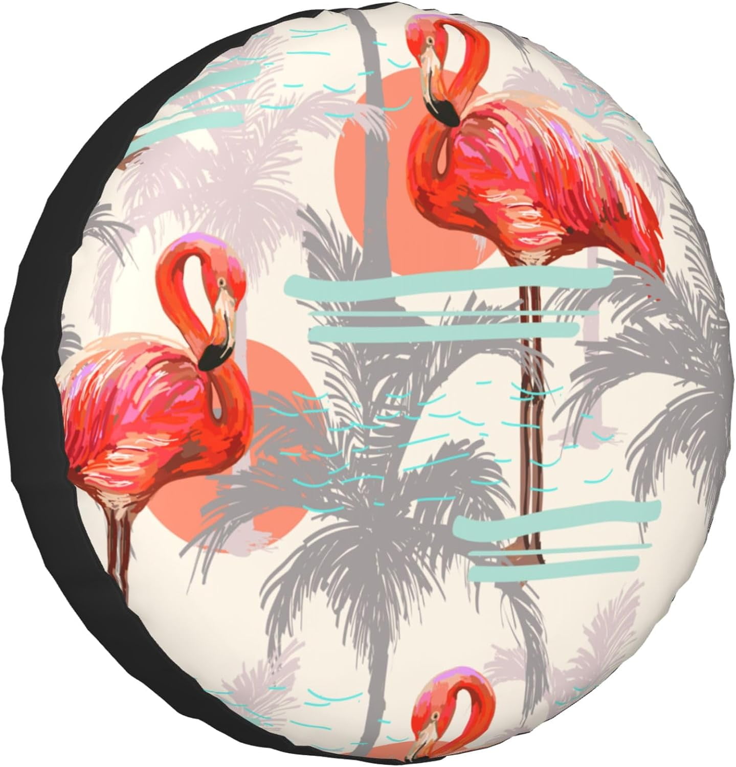 Hnian Sunflowers Skulls Spare Tire Cover Protectors Weatherproof Wheel