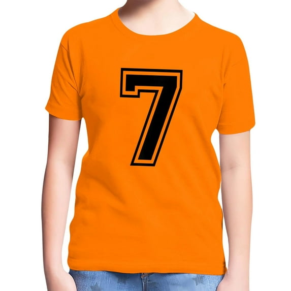 HNMKIU Cool Boys Graphic Tee With Number Print Short Sleeve Casual ...