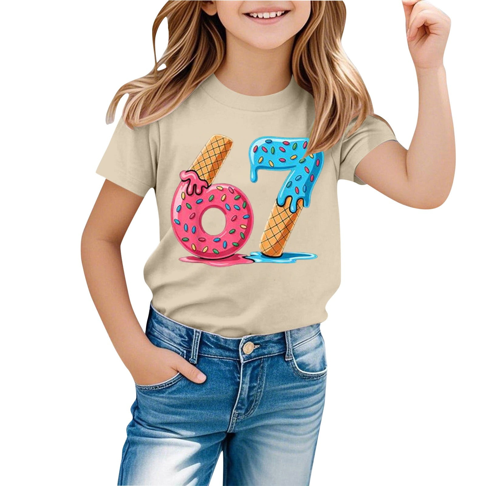 HNMKIU Cool Graphic Boys T-Shirt Featuring Unique Melting Ice Art Long ...