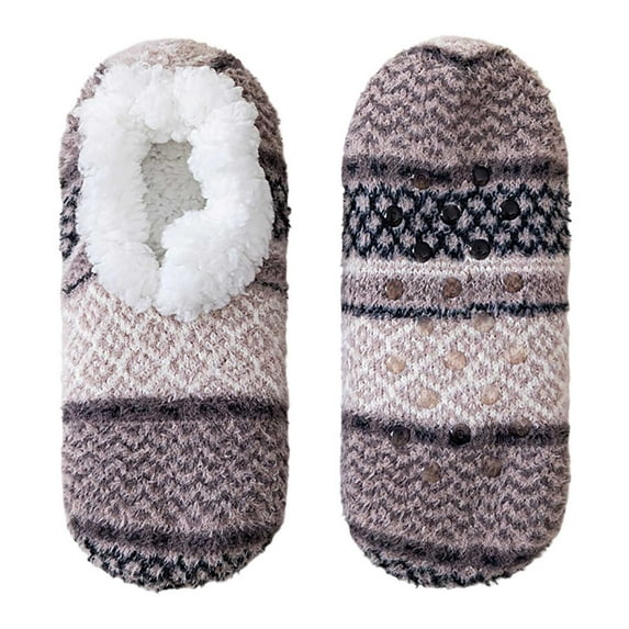 HNMKIU Cozy Sock Slippers With Non- Grip For Indoor And Outdoor Winter ...