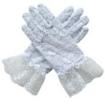 HNMKIU Elegant White Lace Gloves For Girls Formal Tea Party Wedding ...